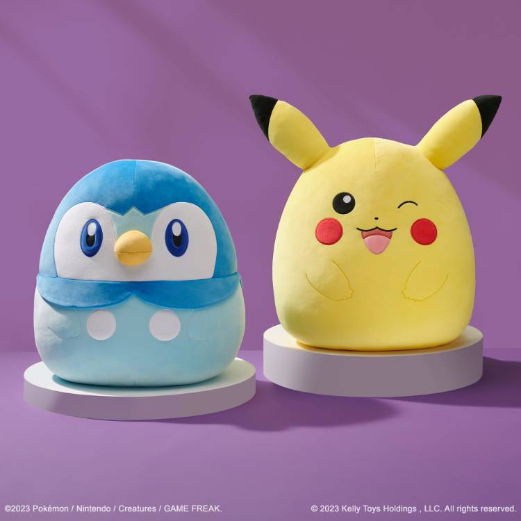 Squishmallow Pikachu y Piplup - Juegos Juguetes y Coleccionables