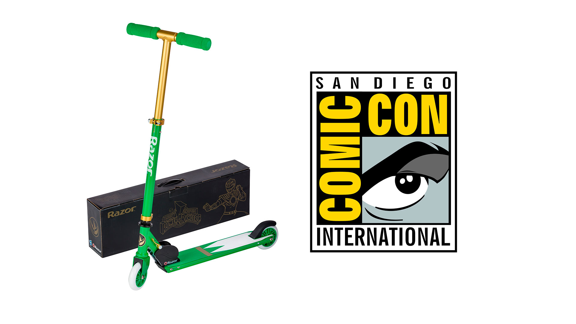 Scooter de Power Ranger Verde, exclusiva de SDCC 2019 - JJyC