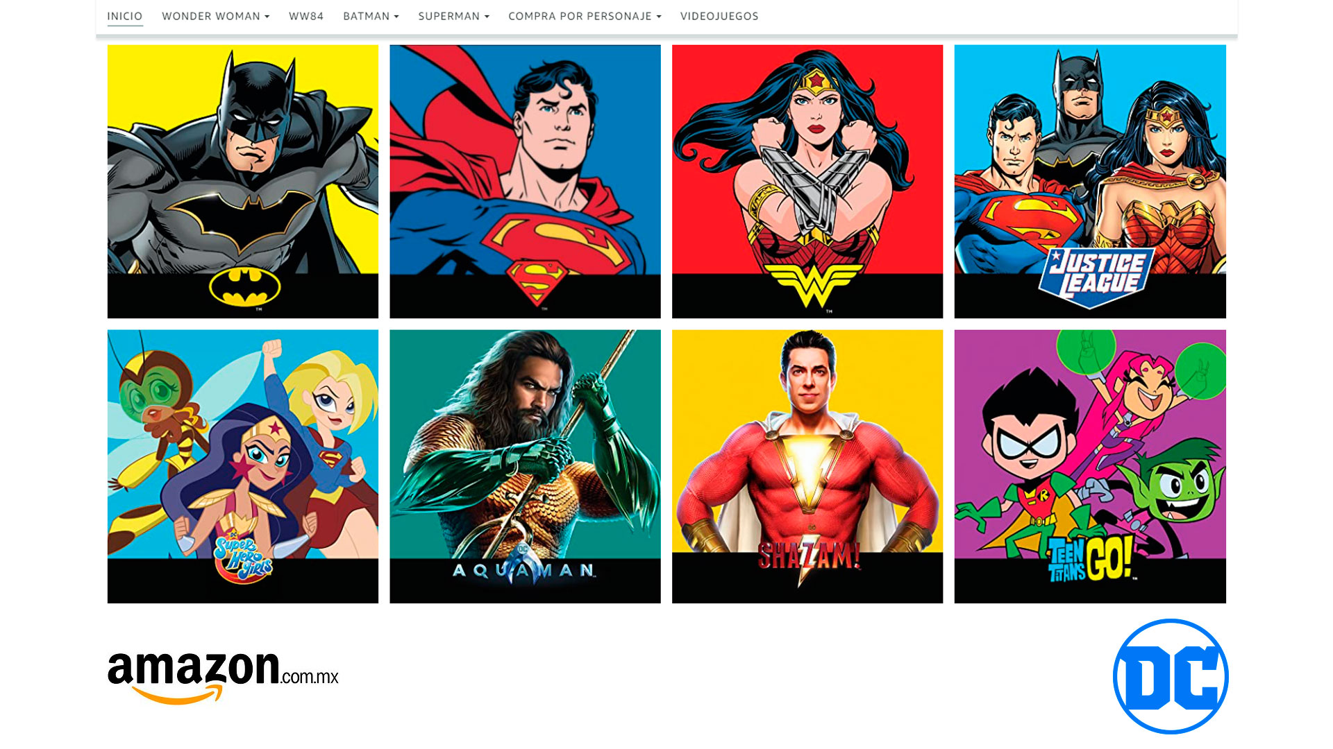 DC Comics abre su tienda en Amazon - Juegos Juguetes y Coleccionables