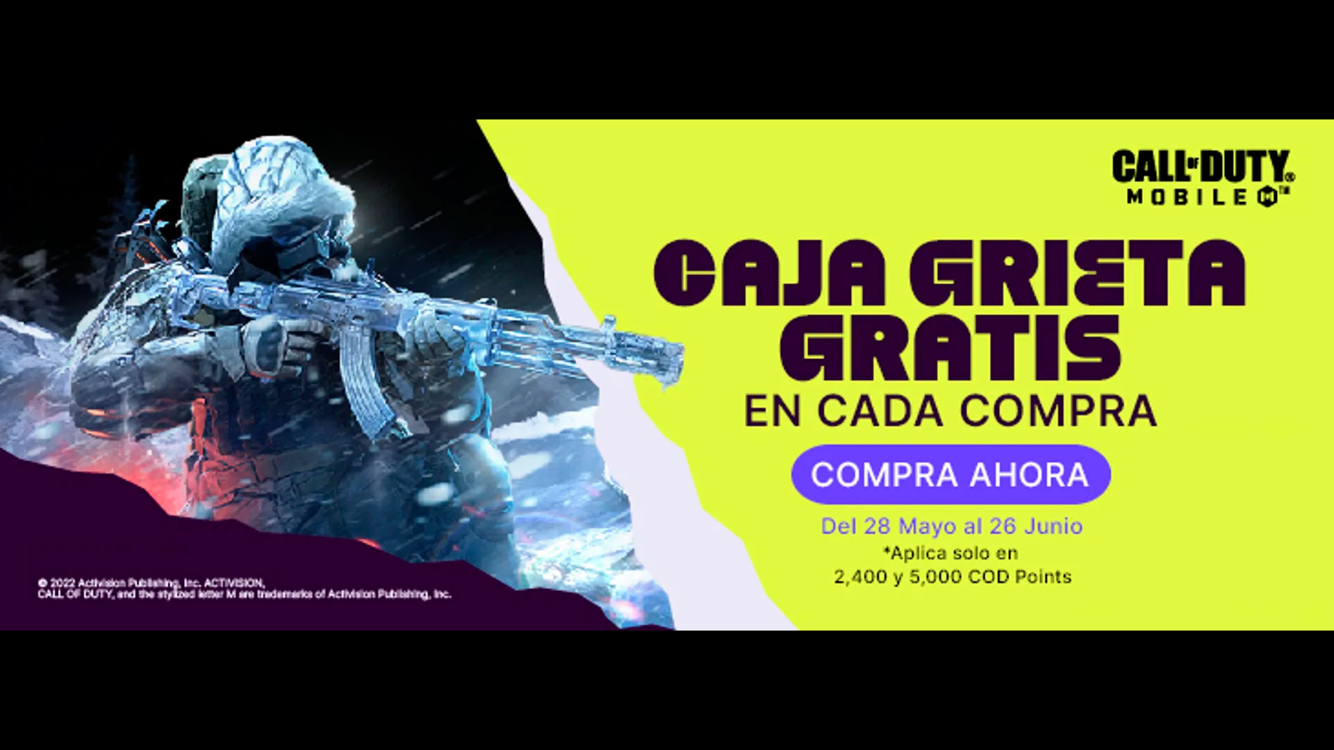 CoD Mobile X Codashop: ¡Caja grieta gratis! - JJyC